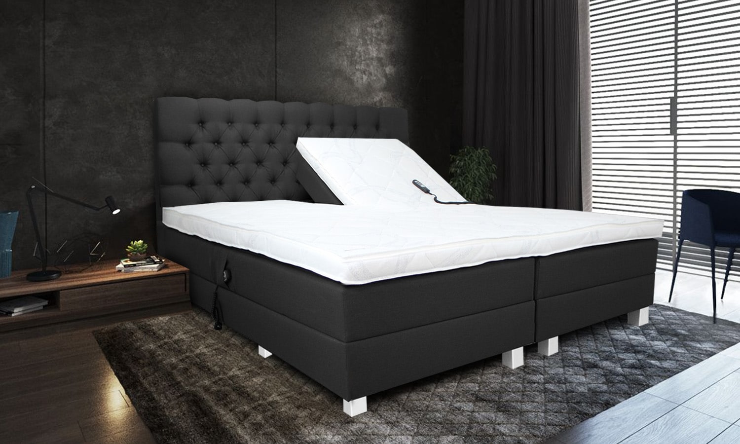 Elektrische Boxspring | al va € 795,- incl. split topmatras