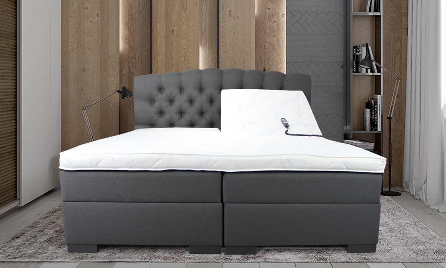 Elektrische boxspring Luxury Valencia koopt u bij BoschBedding